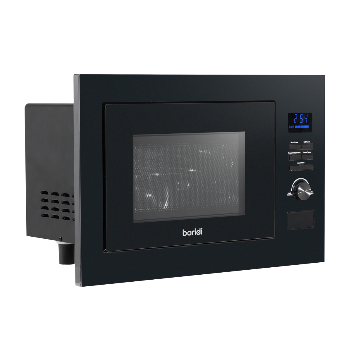 Baridi Integrated Microwave Oven with Grill 25L Capacity 900W - Black ... Baridi Integrated Microwave Oven with Grill 25L Capacity 900W - Black ...